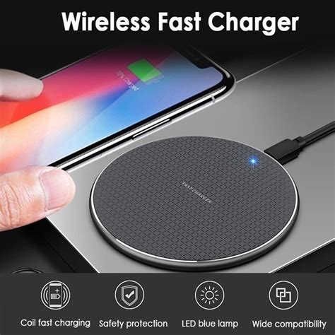 Carregador Sem Fio Wirelles Rápido De Indução Fast Charger iPhone 8 X