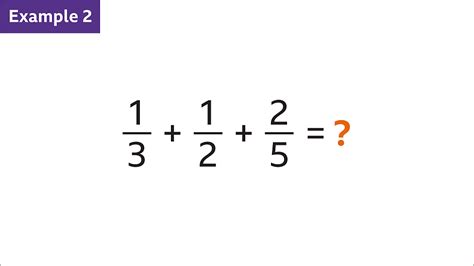learn how to add fractions ks3 maths bbc bitesize bbc bitesize