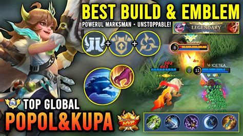 Powerful Marksman Popol Kupa Best Build Emblem Top Global