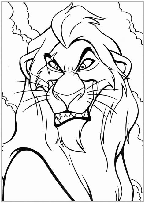 Dibujos de El rey León 3 para Colorear para Colorear Pintar e Imprimir