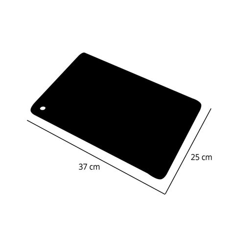 Placa de Corte Tábua Branca Polietileno 1X25X37cm Pronyl