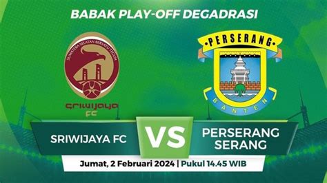 Jadwal Acara TV Moji Jumat 2 Februari 2024 Tayang Liga 2 Sriwijaya FC