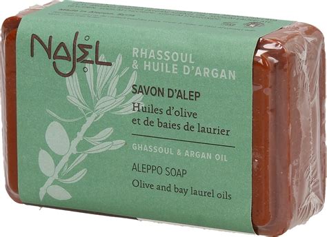 Najel Aleppo Seife mit Arganöl Rhassoul 100 g Ecco Verde Onlineshop