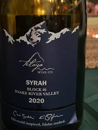 Telaya Block 46 Syrah Vivino US
