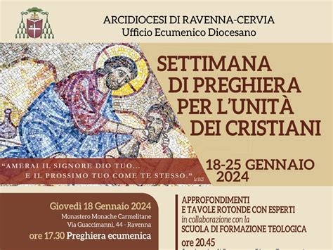 18 25 gennaio Settimana di Preghiera per lUnità dei Cristiani
