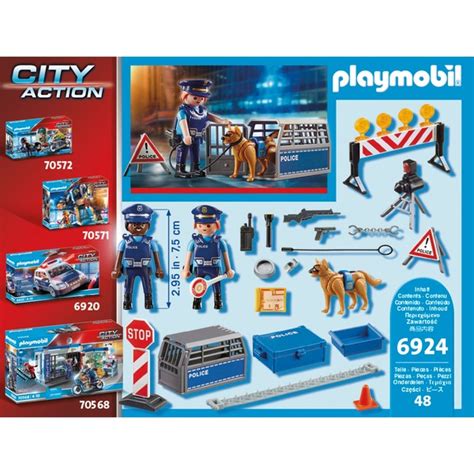PLAYMOBIL City Action Barrage De Police Jouets De Construction 6924