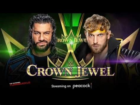 Roman Reigns Vs Logan Paul Crown Jewel Wwe K Youtube