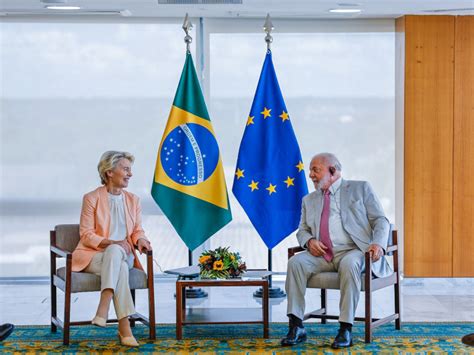 Lula Recebe Von Der Leyen E Pede Confian A M Tua Ue