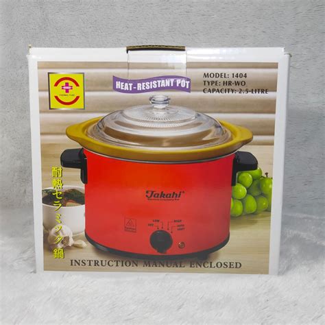 Jual Takahi Slow Cooker Liter Red Peralatan Masak Takahi Slow
