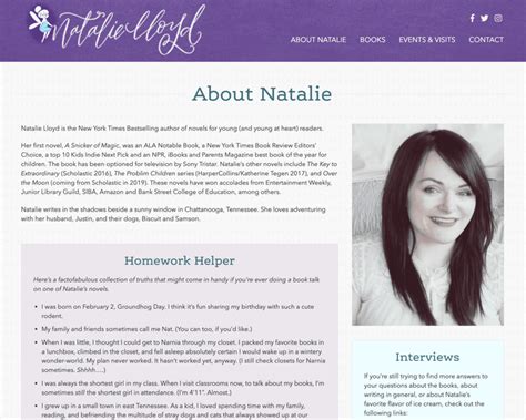 Natalie Lloyd Websy Daisy Web Design