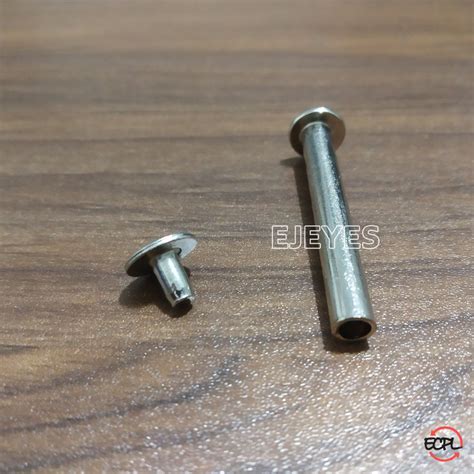40mm Mild Steel Hollow Rivets Nickel Eyelets Manufacturer