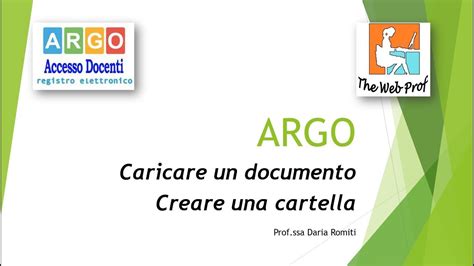 ARGO DOCENTI Crea Cartella E Carica Documenti Della Tua Classe By