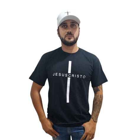 Camiseta evangélica frase Jesus Cristo algodão Shopee Brasil