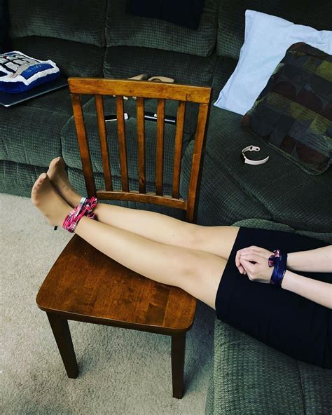 Posted By Barefootedtootsie04 Nikki Marie All Tied Up Nylons Nylonstockings Nylonfetish