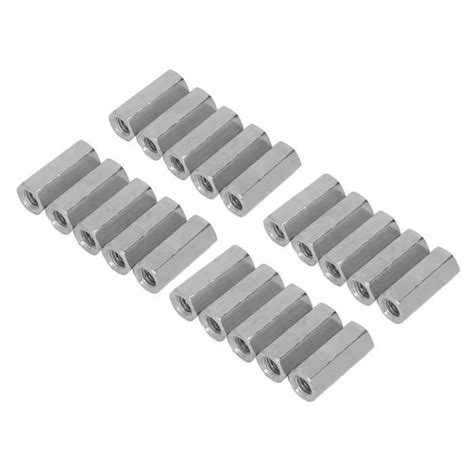 EJ life écrou d accouplement à tige hexagonale 20 pièces écrou d
