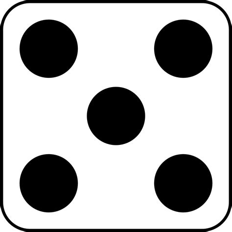 Svg Clipart Dice Numbers 1 6 Cutting Machine Art Instant Etsy Images