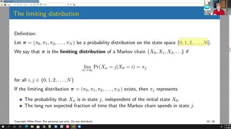 stats 102c lesson 5 2 long run behavior of markov chains lecture 2 youtube