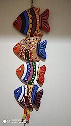 Buy ExclusiveLane Fish Handmade And Hand Painted Garden Decorative Wall