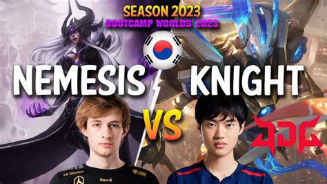Nemesis Vs Jdg Knight Nemesis Syndra Vs Knight Azir Mid Patch