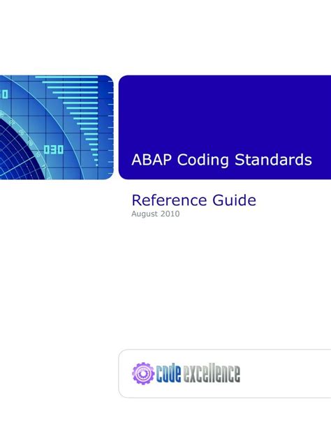 abap coding standards reference guide … imagedir file zabap coding standards