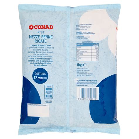 Mezze Penne Rigate 1 Kg Conad In Vendita Online Conad