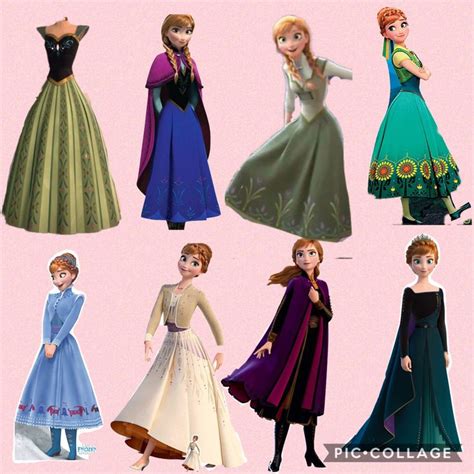 Anna Frozen All Costumes Disney Princess Outfits Anna Dress Frozen