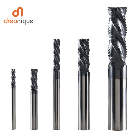 Solid Carbide Roughing End Mill 4 Flute CNC Milling Cutter Bits Router