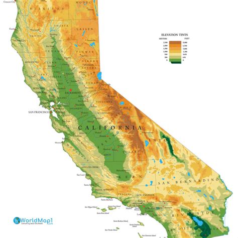 Where Is Located California In The US And Cities Map Of Cali