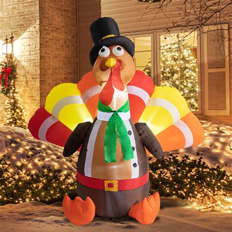 Amazon MUMTOP Outdoor Thanksgiving Inflatables 6 FT Turkey