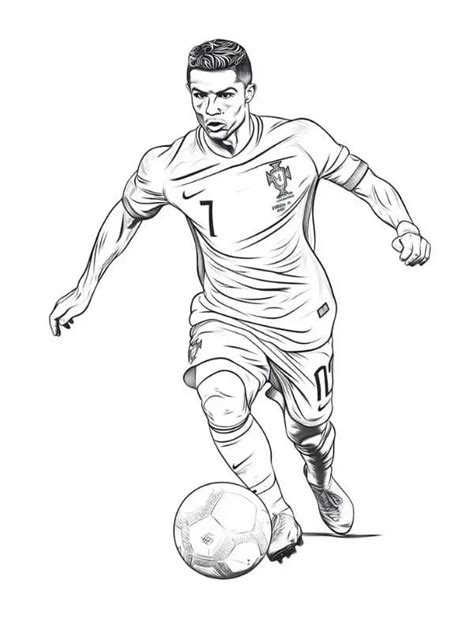 Coloriage Cristiano Ronaldo T L Charger Et Imprimer Gratuit Sur