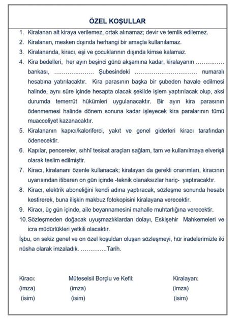 Kira S Zle Mesi Nedir Nas L Doldurulur Te Kira S Zle Mesi Kira