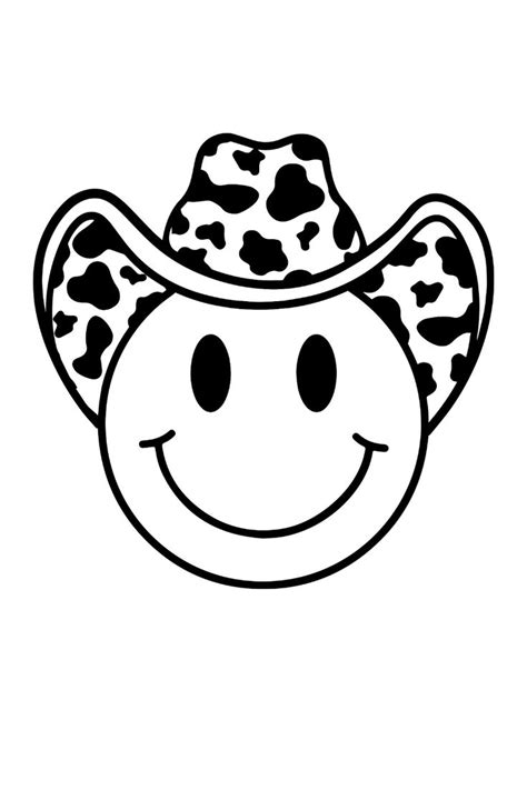 Smiley Face Cowboy Hat SVG Happy Face Smiley Face Wallpaper