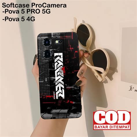 Jual Case UNTUK TECNO POVA 5 POVA 5 PRO TERBARU SOFTCASE HANDPHONE