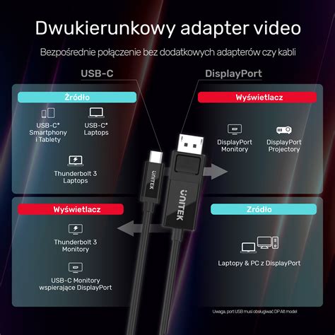 Unitek Przew D Usb Typ C Displayport V A Proline