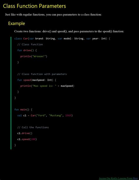 Kotlin Class Functions Inheritance Lesson 13 PDF Connect 4 Techs