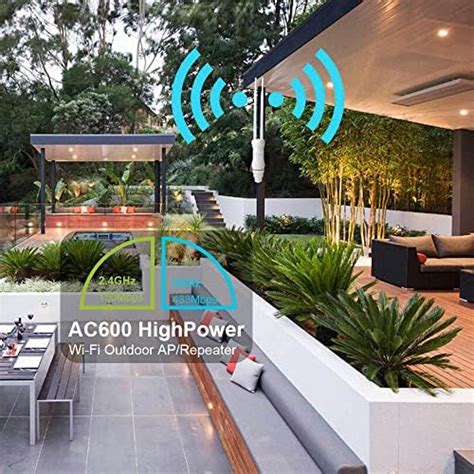 Wavlink AC600 Amplificateur WiFi Repeteur WiFi Puissant Exterieur En