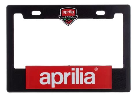 Marco Portaplaca Moto Plastico Impreso Placa Grande Aprilia Mercadolibre