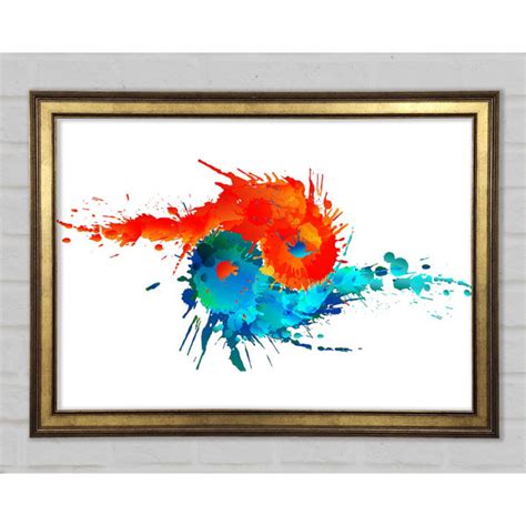 Perspections Yin Yang Feuer Und Wasser Gerahmter Druck Wayfair De