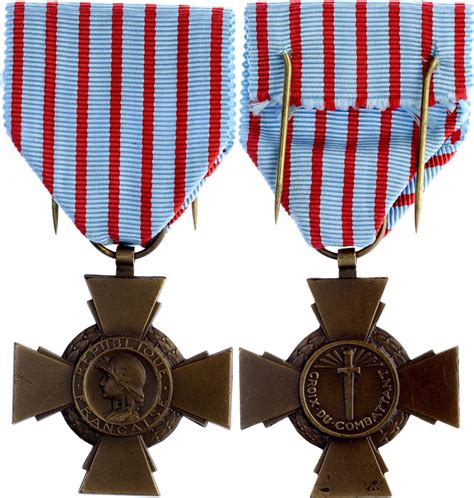 Pièce France Médaille Militaire Croix du Combattant 1914 1918