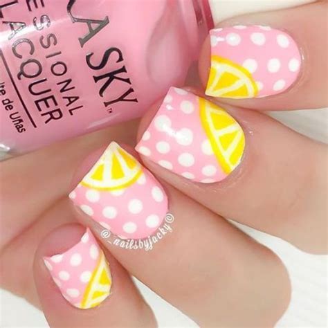 50 Gorgeous Summer Nail Designs You Need To Try Society19 Lemon