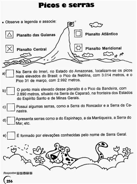 Blog Professor Zezinho Atividades Geografia Ano