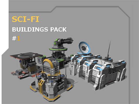 sci fi buildings pack 1 3d sci fi unity asset store