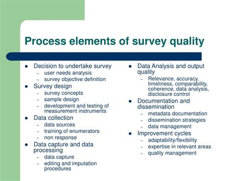 Ppt Quality Considerations In Statistical Surveys Powerpoint