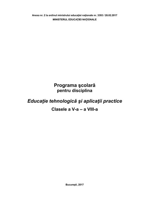 Educatie Tehnologica Si Aplicatii Practice Pdf