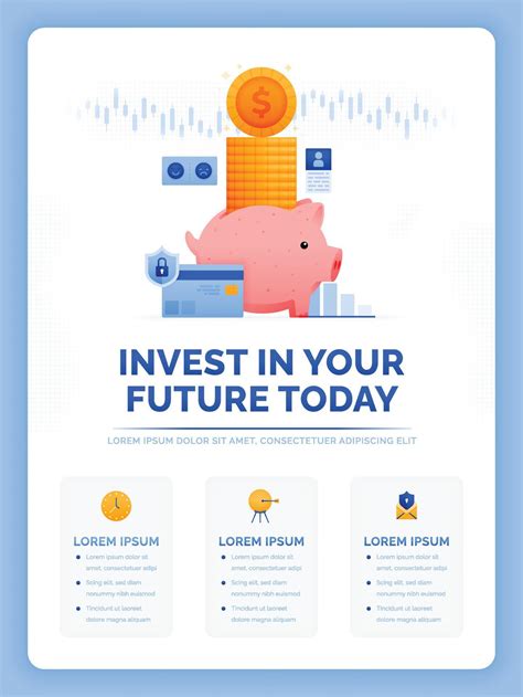 Vector Illustration Of Invest In Your Future Building Wealth With