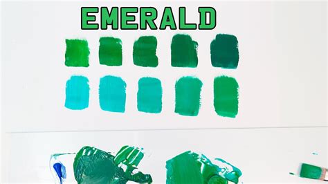 Emerald Green Procreate Palette 30 HEX Color Codes Instant