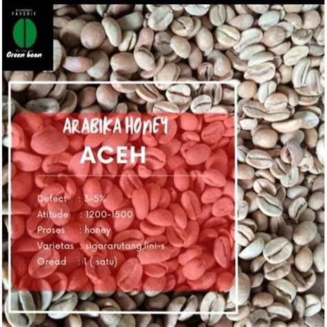 Jual Green Bean Biji Kopi Arabika GAYO HONEY 1Kg Proses Premium