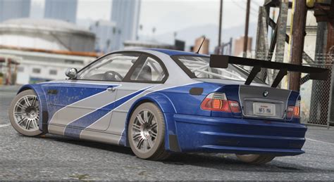 BMW M3 GTR E46 NFS MW 4k Livery Add On GTA5 Mods