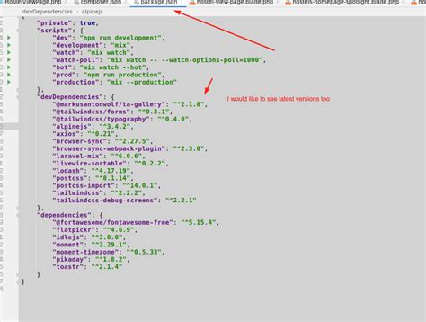 phpstorm how to see the latest version of the package in package json stack overflow