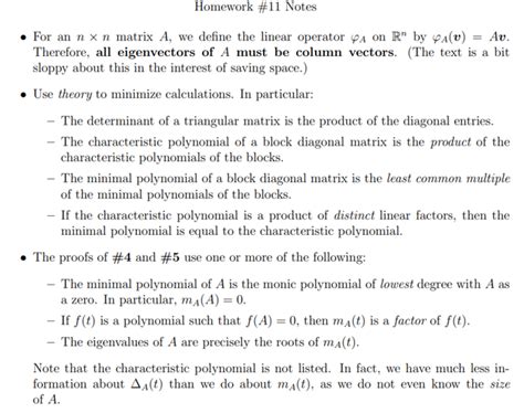 solved 2 find the characteristic and minimal polynomials of